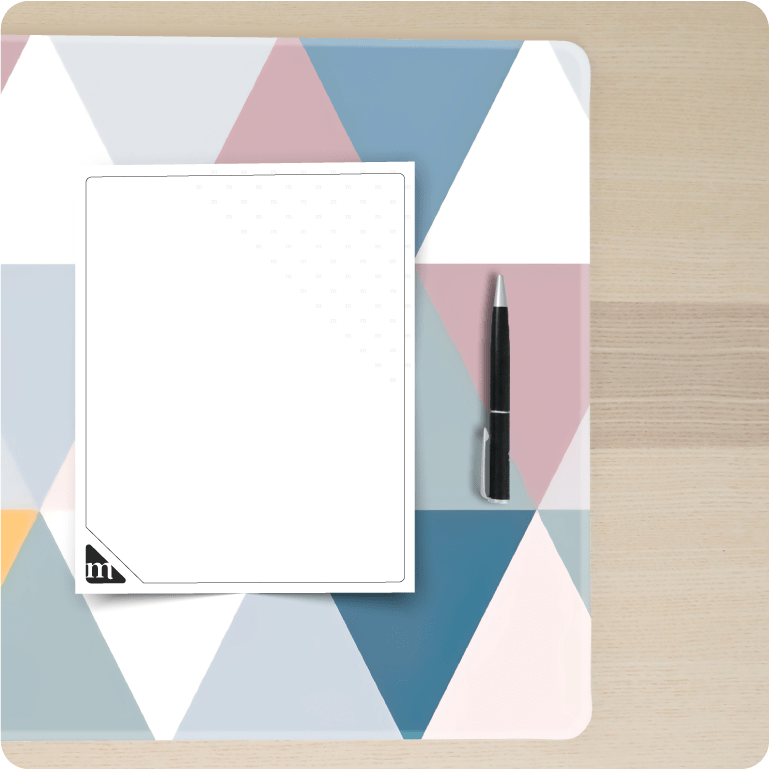Triangle Pattern Desk Pad – The Modern Stationery